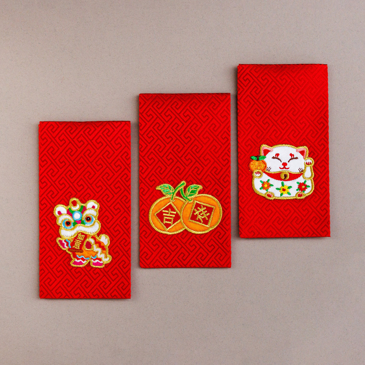2025 Silk Embroidered Red Packet Set – Shevron